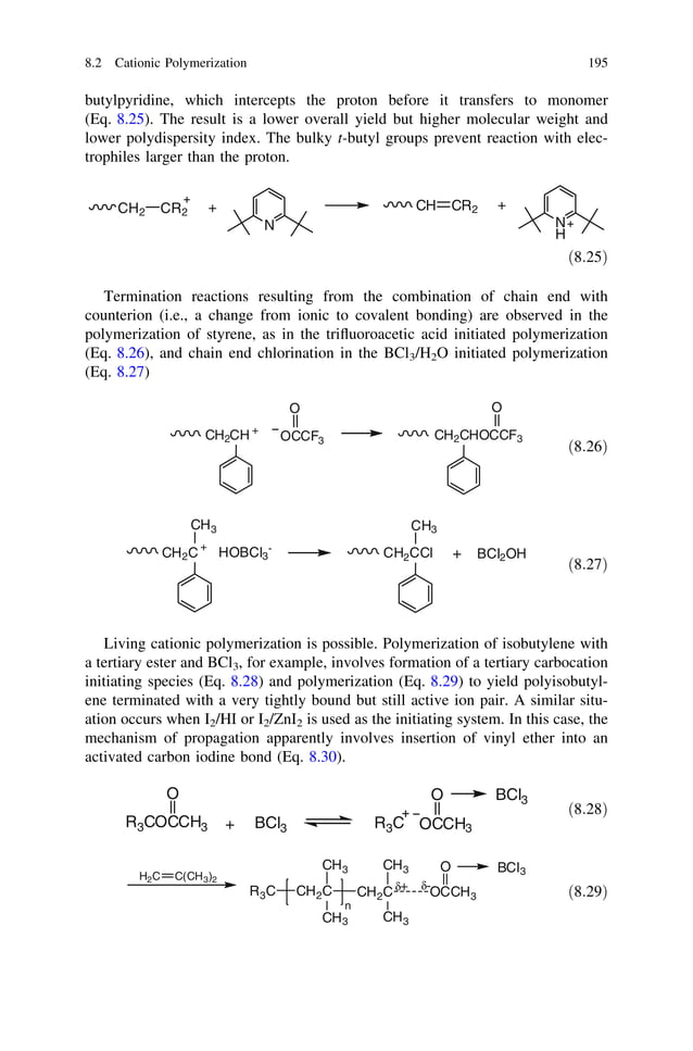 Chapter 8 ionic chain polymerization | PDF | Chemistry | Science