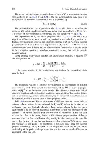 Chapter 8 ionic chain polymerization | PDF