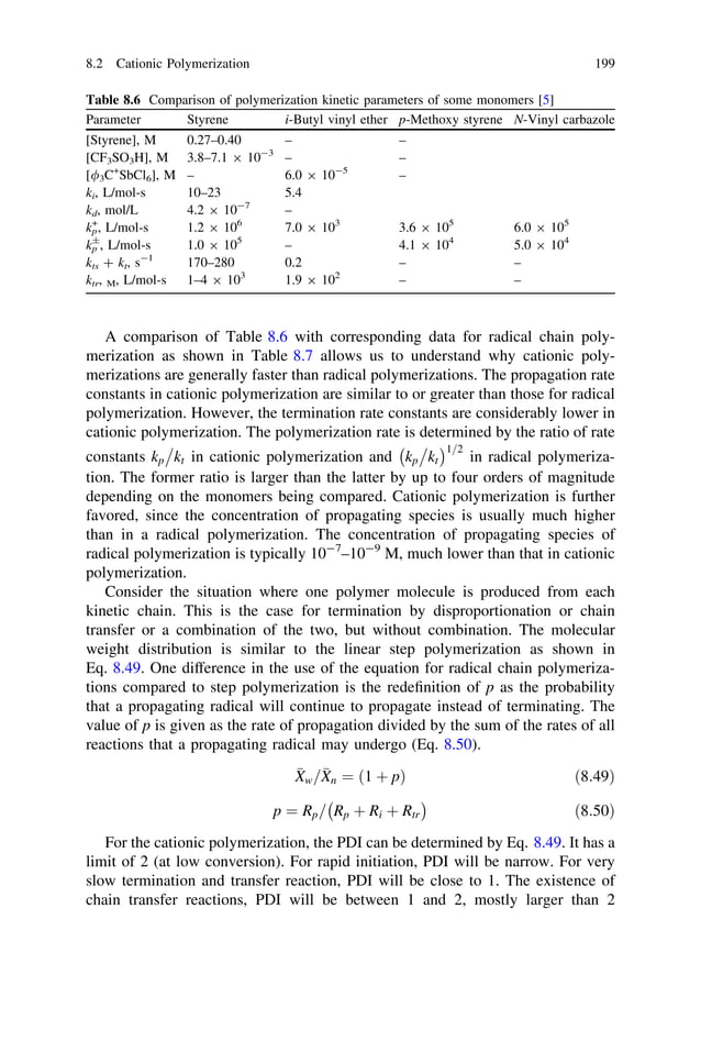 Chapter 8 ionic chain polymerization | PDF | Chemistry | Science