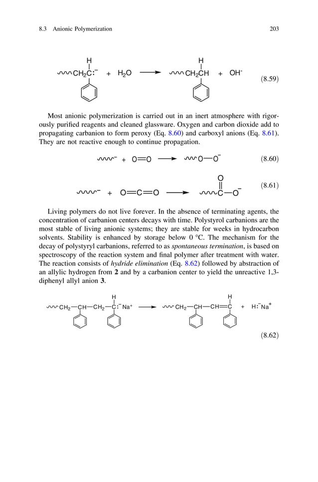 Chapter 8 ionic chain polymerization | PDF | Chemistry | Science