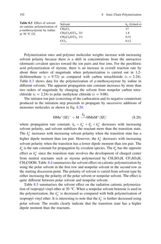 Chapter 8 ionic chain polymerization | PDF