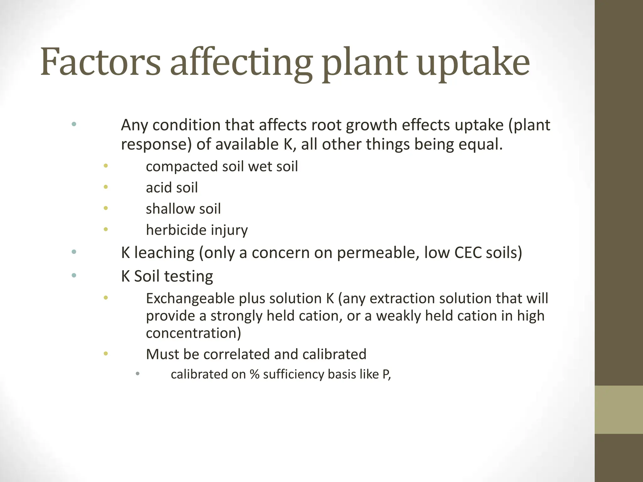 Chapter8_K.ppt for soil management and conservation and fertilizer k | PPT
