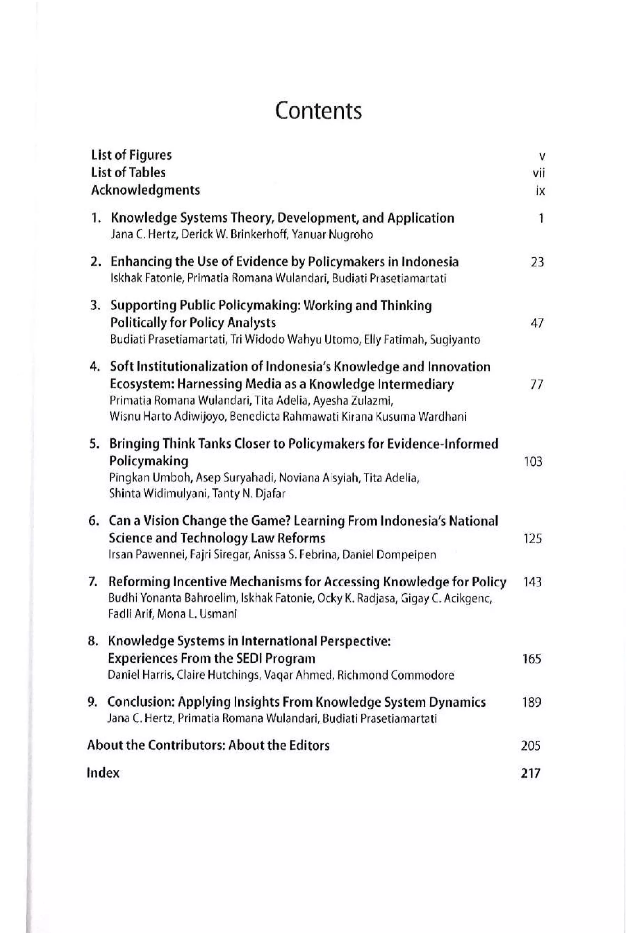 On knowledge systems & evidence use | PDF