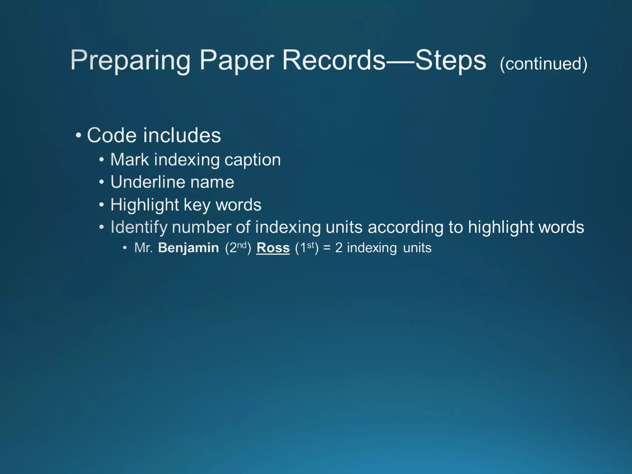Chapter 8: Records Managment | PPT