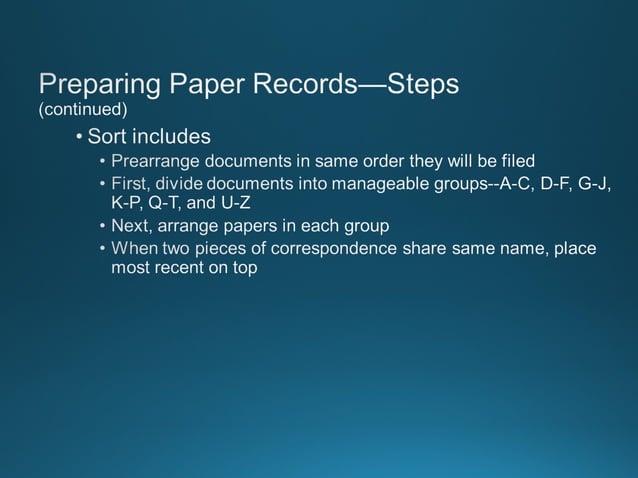 Chapter 8: Records Managment | PPT