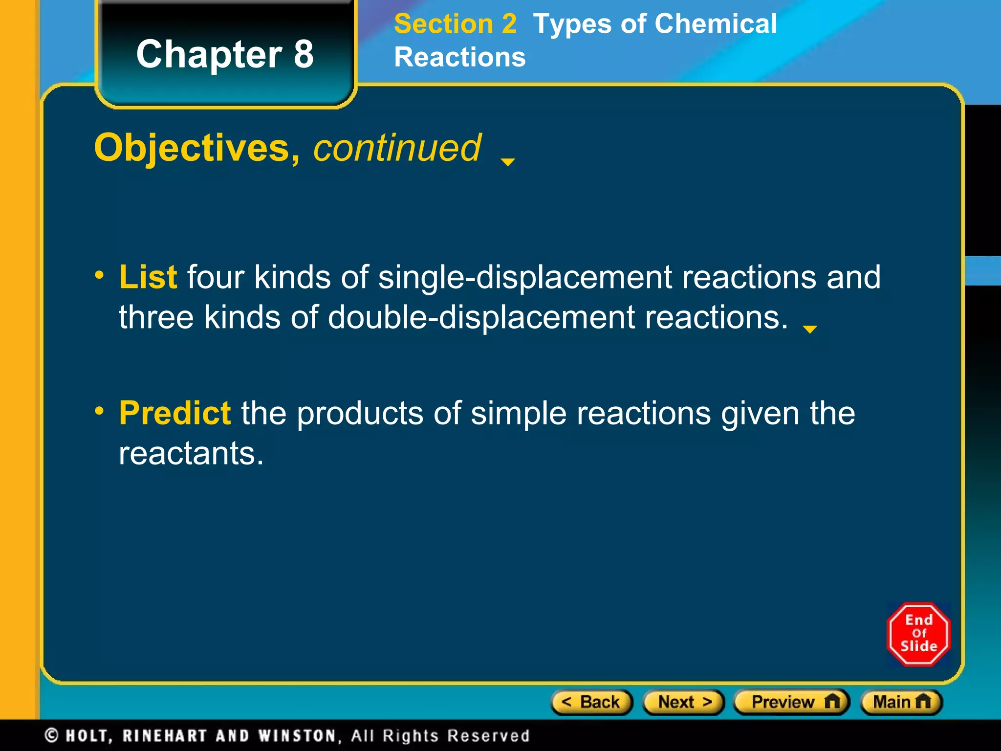 Pre-AP: Types of Reactions / Activity Series | PPT