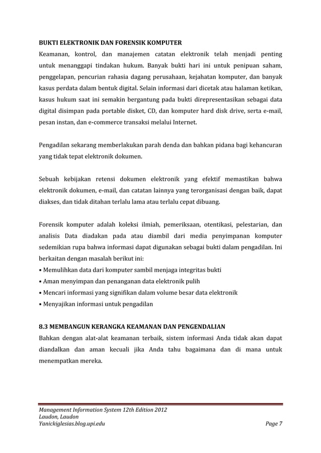 Chapter 8 management information system 12th edition 2012 laudon | PDF