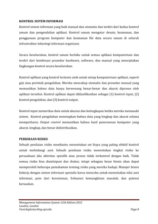 Chapter 8 management information system 12th edition 2012 laudon | PDF