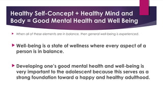 Chapter 8 mental health and well being in middle and late adolescence | PPT