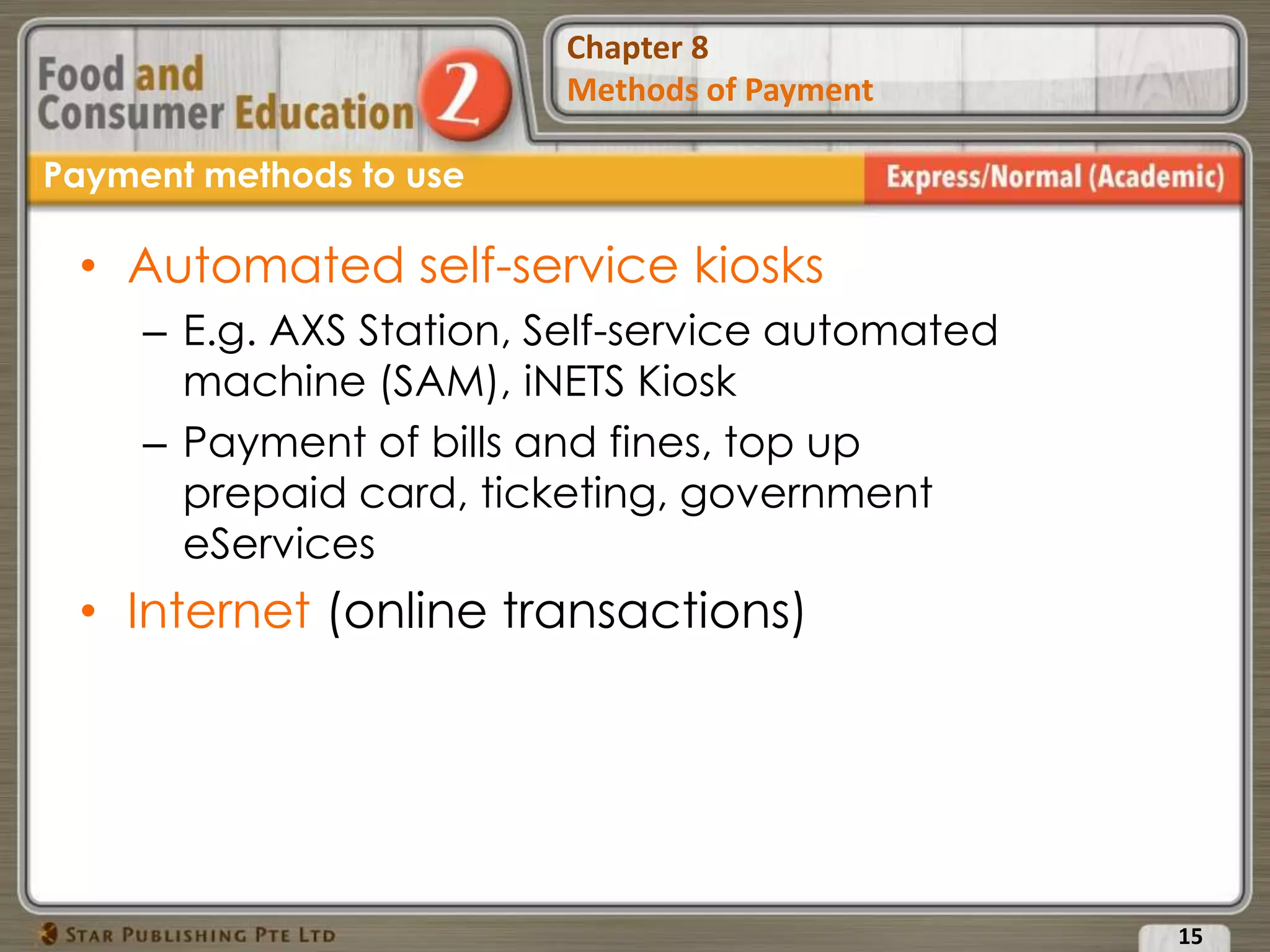 Chapter 8 Methods of Payment | PPTX