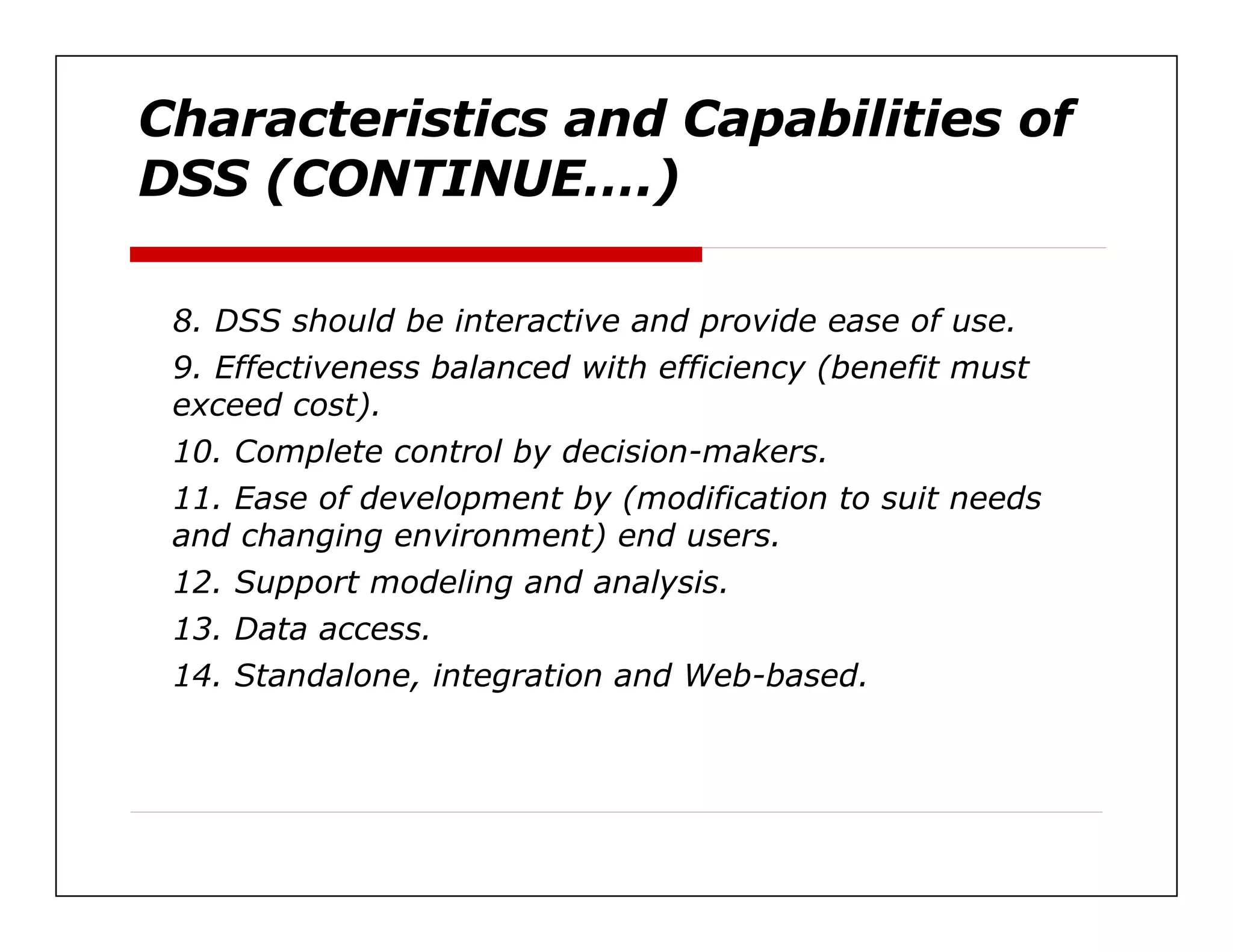 Chapter 8 Mis Decision Support System | PPT