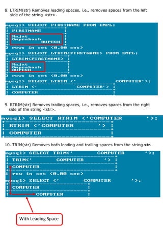 Chapter8 my sql revision tour | PDF