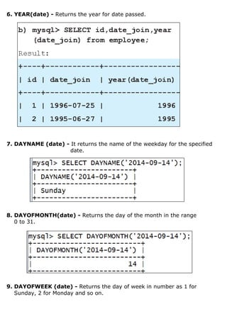 Chapter8 my sql revision tour | PDF
