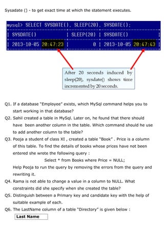 Chapter8 my sql revision tour | PDF