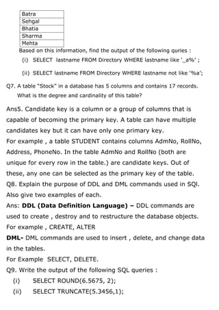 Chapter8 my sql revision tour | PDF