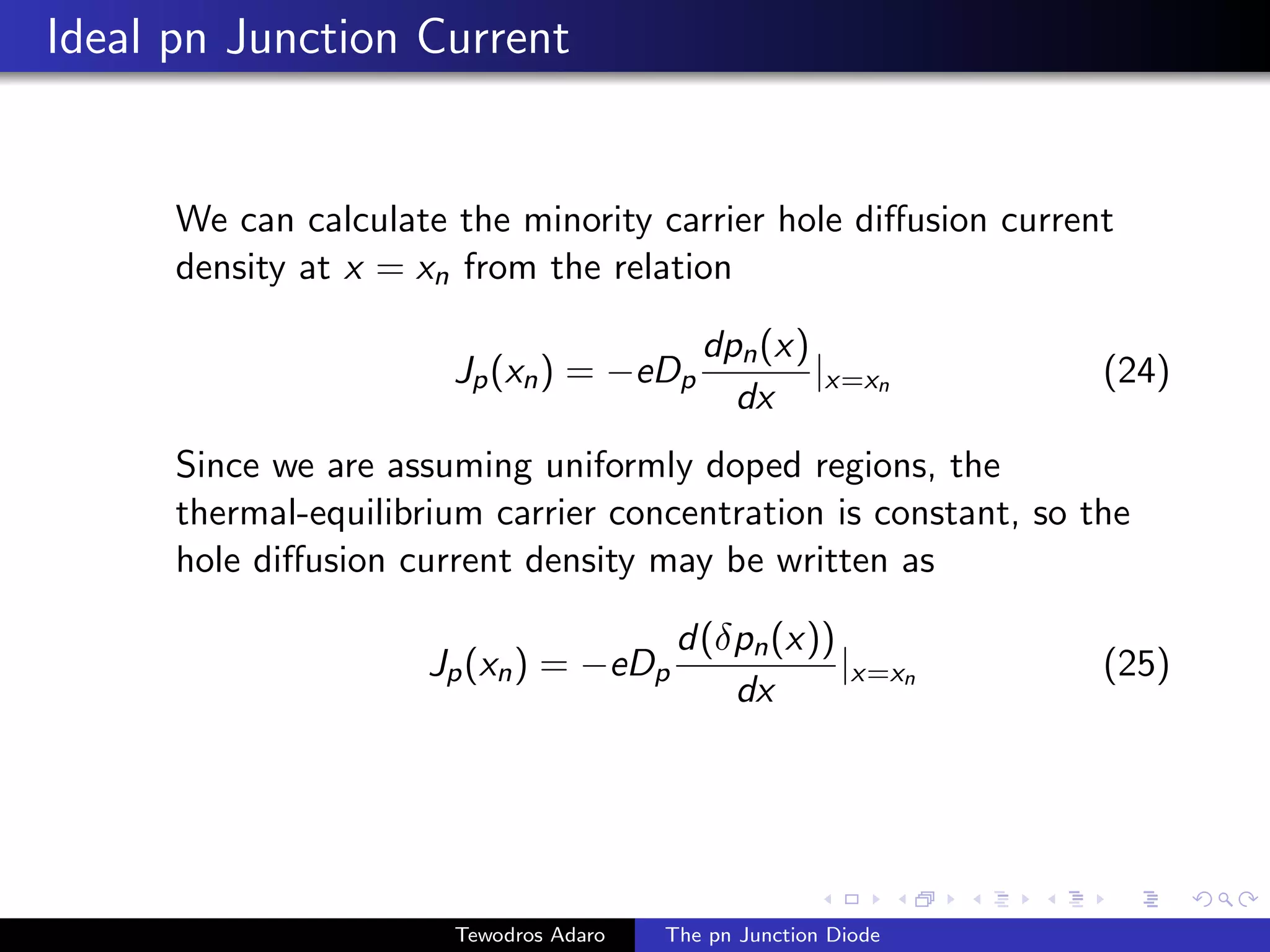 The pn Junction Diode | PDF