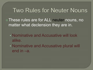 Chapter 8 Neuter Nouns | PPTX