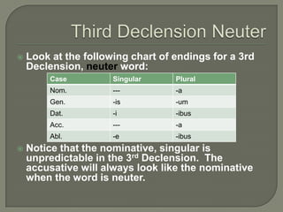 Chapter 8 Neuter Nouns | PPTX