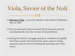 Chapter 8 Noli Me Tangere Published in Berlin .pptx