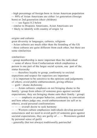 chapter 8 notes – Asian Americans model minoritieschapter b.docx ...