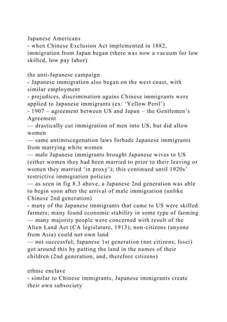 chapter 8 notes – Asian Americans model minoritieschapter b.docx ...