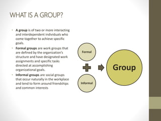 Chapter 8 : Understanding groups and managing work teams | PPTX