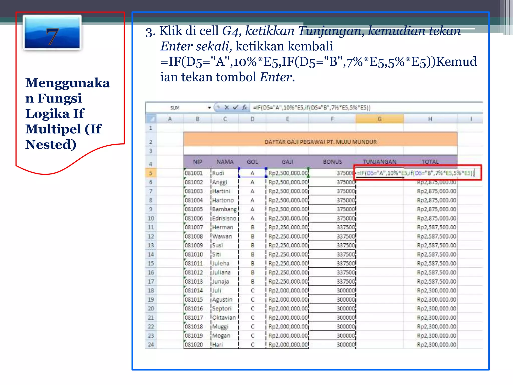 Chapter 8 - Operator Logika | PPT