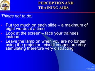 Chapter 8: Perception and Visual Aids | PPT