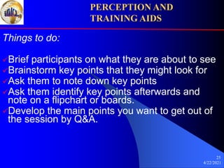 Chapter 8: Perception and Visual Aids | PPT