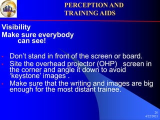 Chapter 8: Perception and Visual Aids | PPT