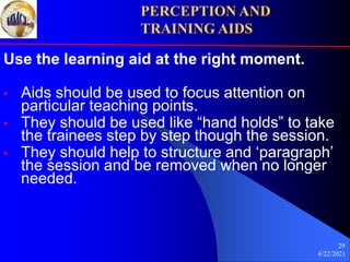 Chapter 8: Perception and Visual Aids | PPT
