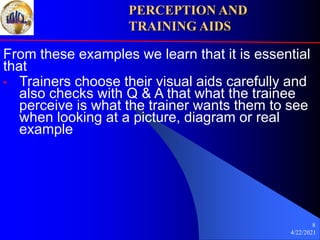 Chapter 8: Perception and Visual Aids | PPT