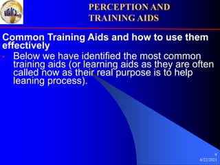 Chapter 8: Perception and Visual Aids | PPT