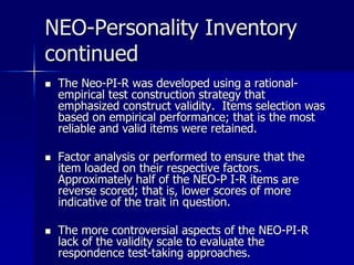 Chapter 8 personality assessment | PPTX | Educational Assessment ...
