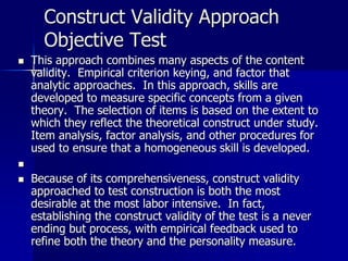 Chapter 8 personality assessment | PPTX | Educational Assessment | Education