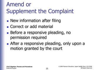 Chapter 8 pleadings civ lit 2nd | PPTX