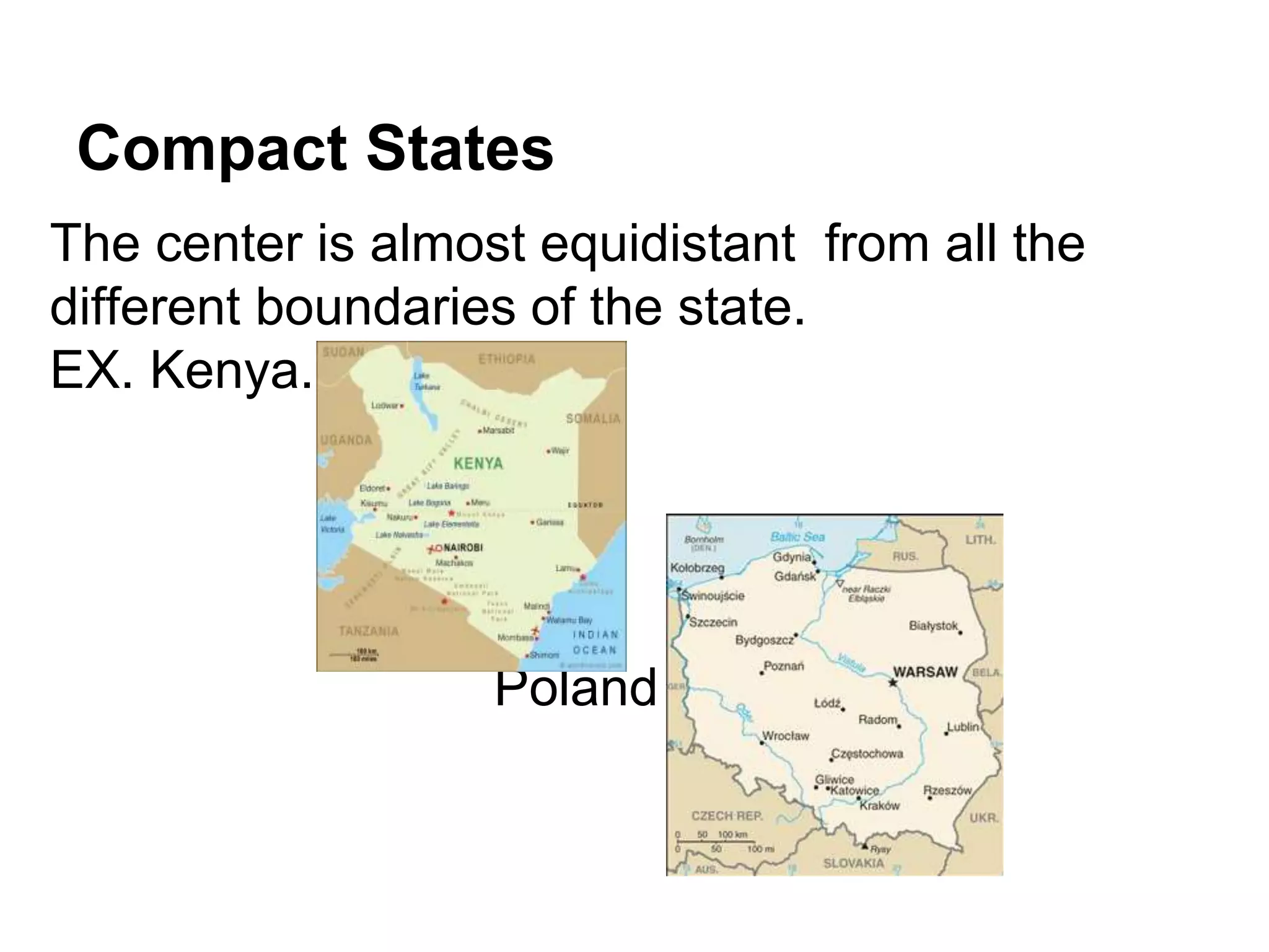 Chapter 8 political geography Shapes of States | PPTX