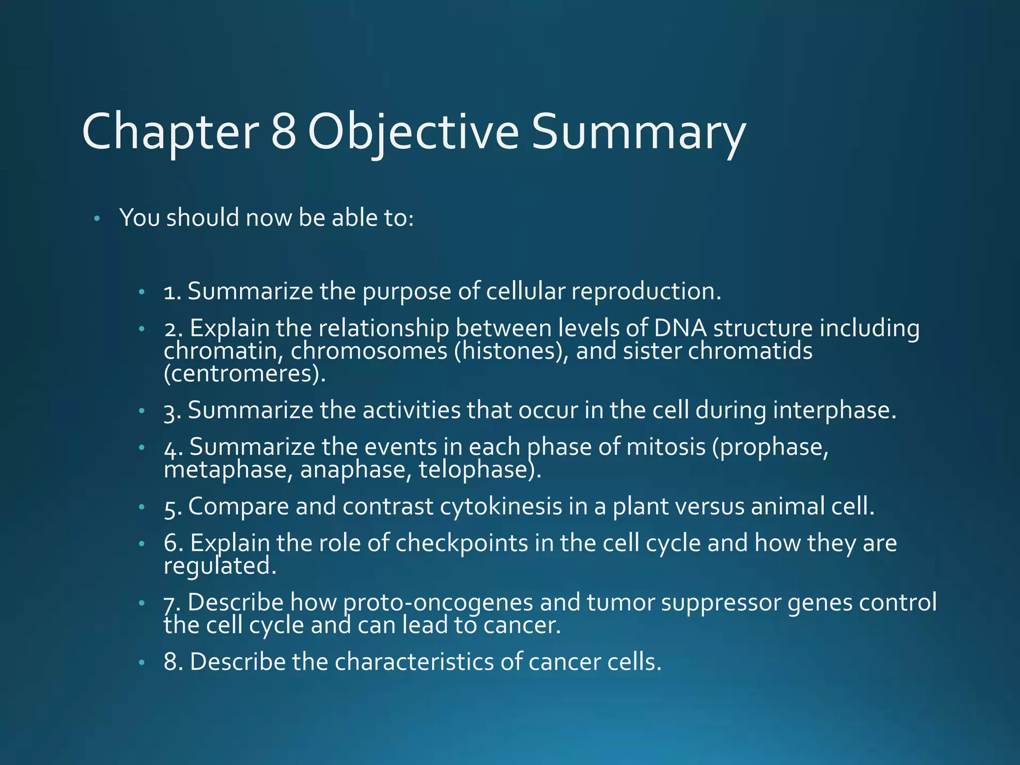 Chapter 8 Cellular Reproduction | PPTX