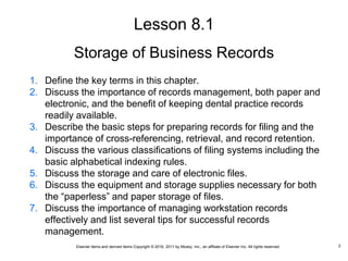 Storage of Business Records | PPTX