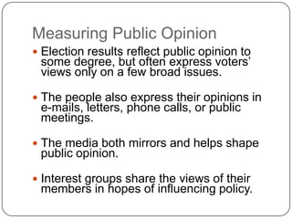 Measuring Public Opinion