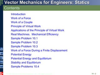 Chapter 8 principle of virtual work | PPT
