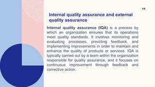 Operation management - Quality assurance in operation | PPTX