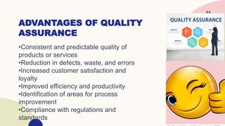 Operation management - Quality assurance in operation | PPTX