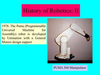 Chapter 8 rebotics | PPTX | Robotics | Technology & Computing