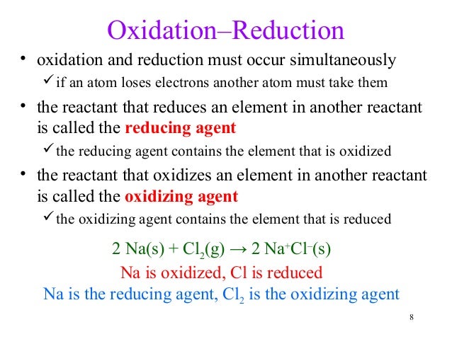 Chapter 8 Redox Reactions Ppt For Class 11 Cbse