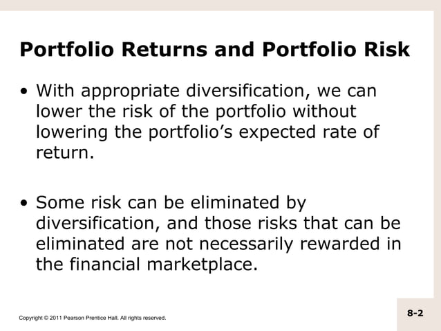 Chapter 8 risk and return | PPT
