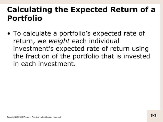Chapter 8 risk and return | PPT