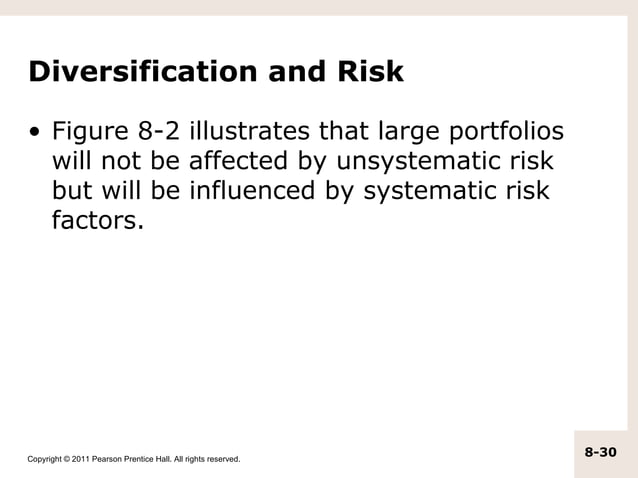 Chapter 8 risk and return | PPT