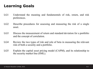Chapter 8 Risk and Return.ppt finance ch | PPT