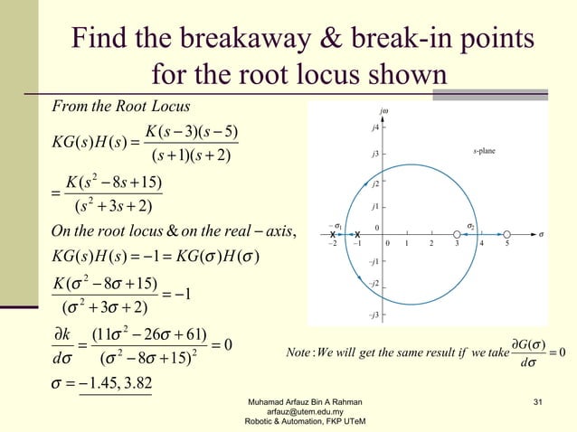 Chapter 8 Root Locus Techniques | PPT | Physics | Science